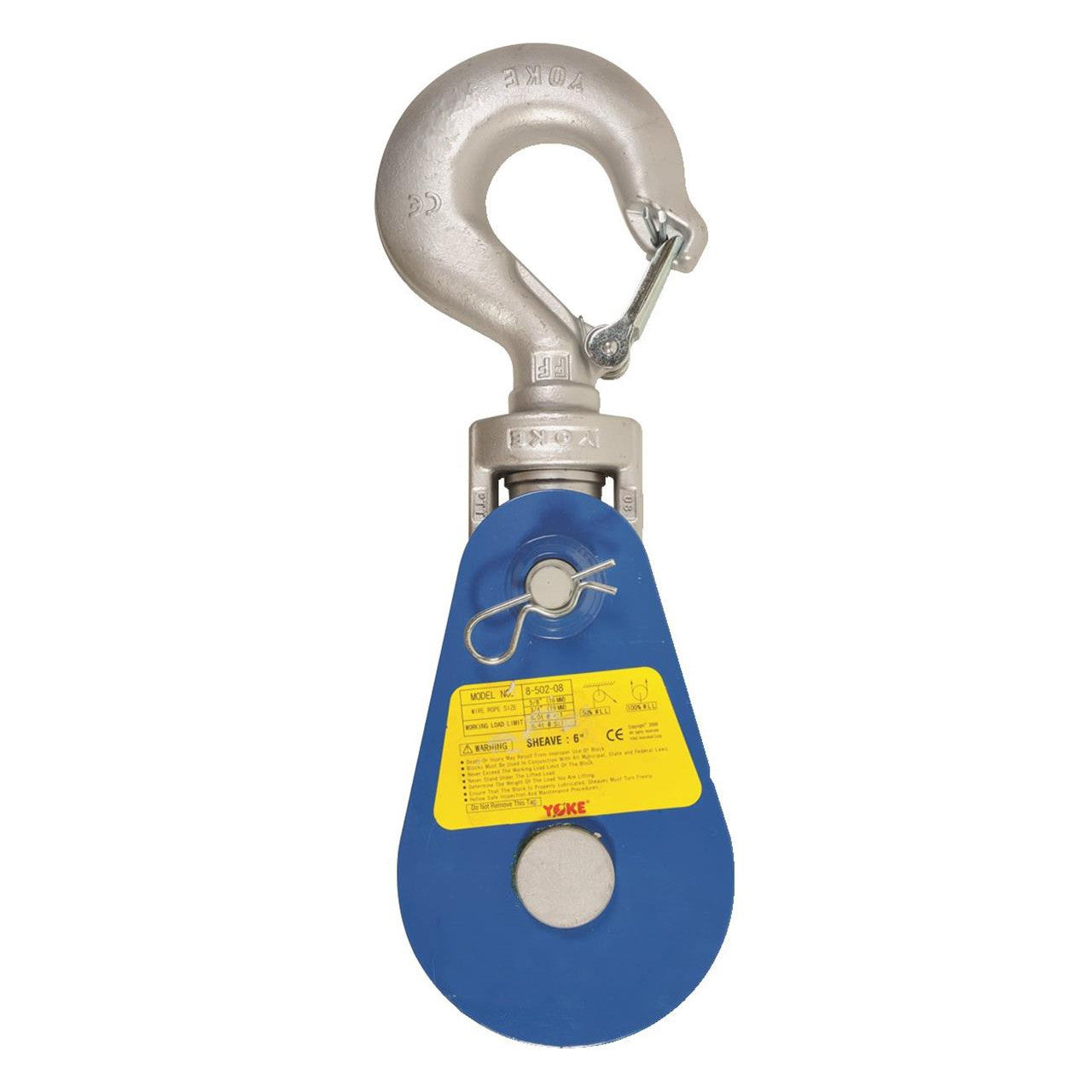4 Ton Snatch Block with Hook - YOKE Tensile Steel | U.S. Rigging