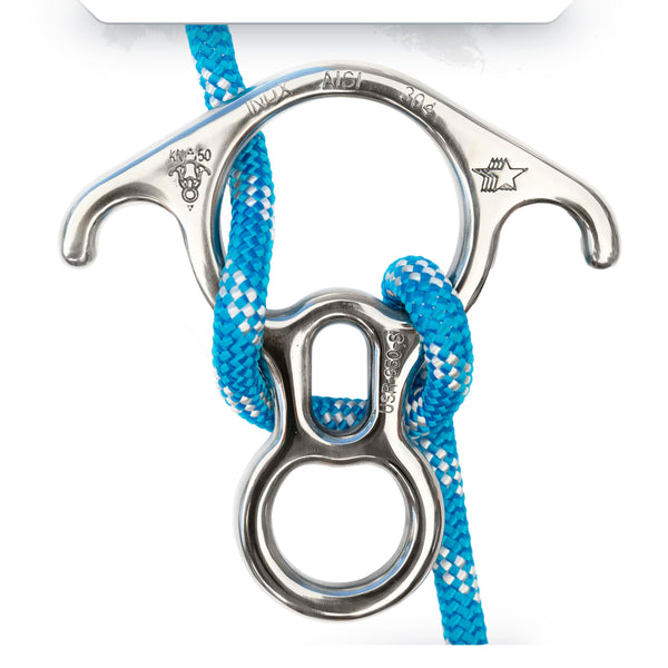Big Rescue Figure 8 Descender - Stainless Steel 50kN Bent-Ears | US ...