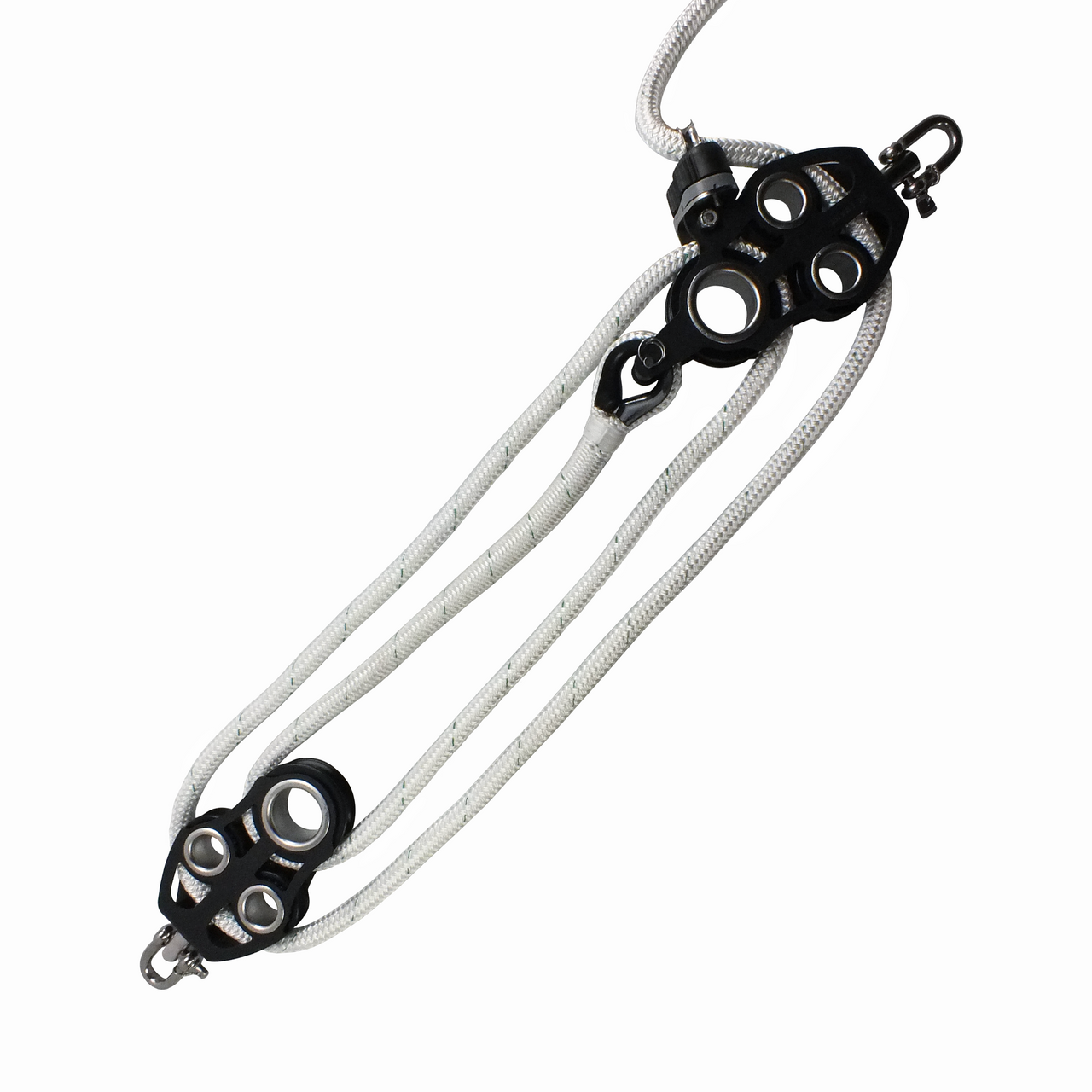 ProClimb Aluminum Fiddle Block Set with Rope - Professional Rigging ...