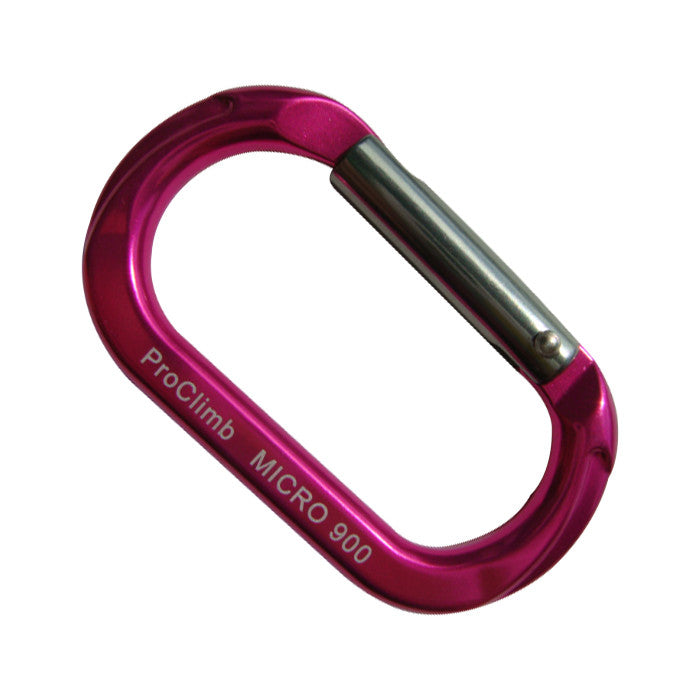 ProClimb Micro 900 Pink Carabiner - 4kN Aluminum Climbing Hardware | U ...