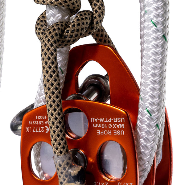 5:1 Aluminum Fiddle Block Set w/ Rope - Lifting Products | U.S. Rigging ...